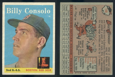 (47062) 1958 Topps 148 Billy Consolo Red Sox-EM | eBay