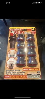 NEW As Seen On TV - 8 Pack Ruby Sliders Scratch Floor Protectors Factory Sealed | eBay