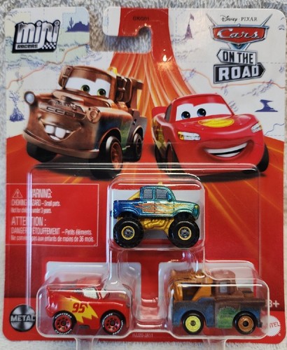 Disney Pixar Cars Mini Racers IVY Monster Truck MATER MCQUEEN 3 Pack ...