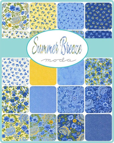 Moda SUMMER BREEZE 2021 Quilt Fabric Kit 76"x80" 33610 | eBay