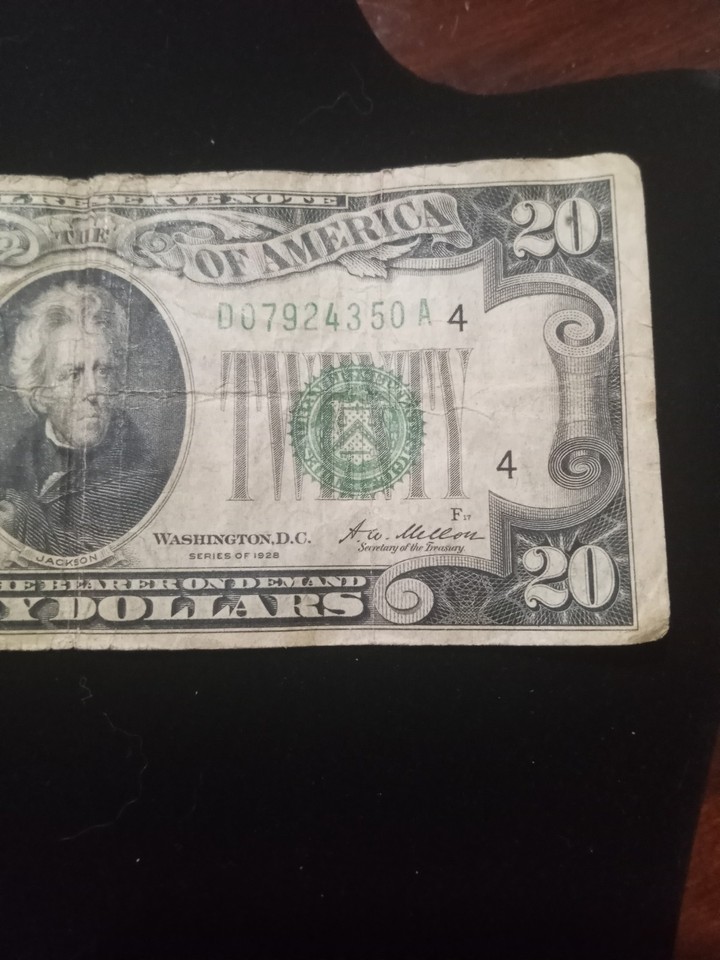 1928 20 Dollar National Gold Treasury Note | eBay