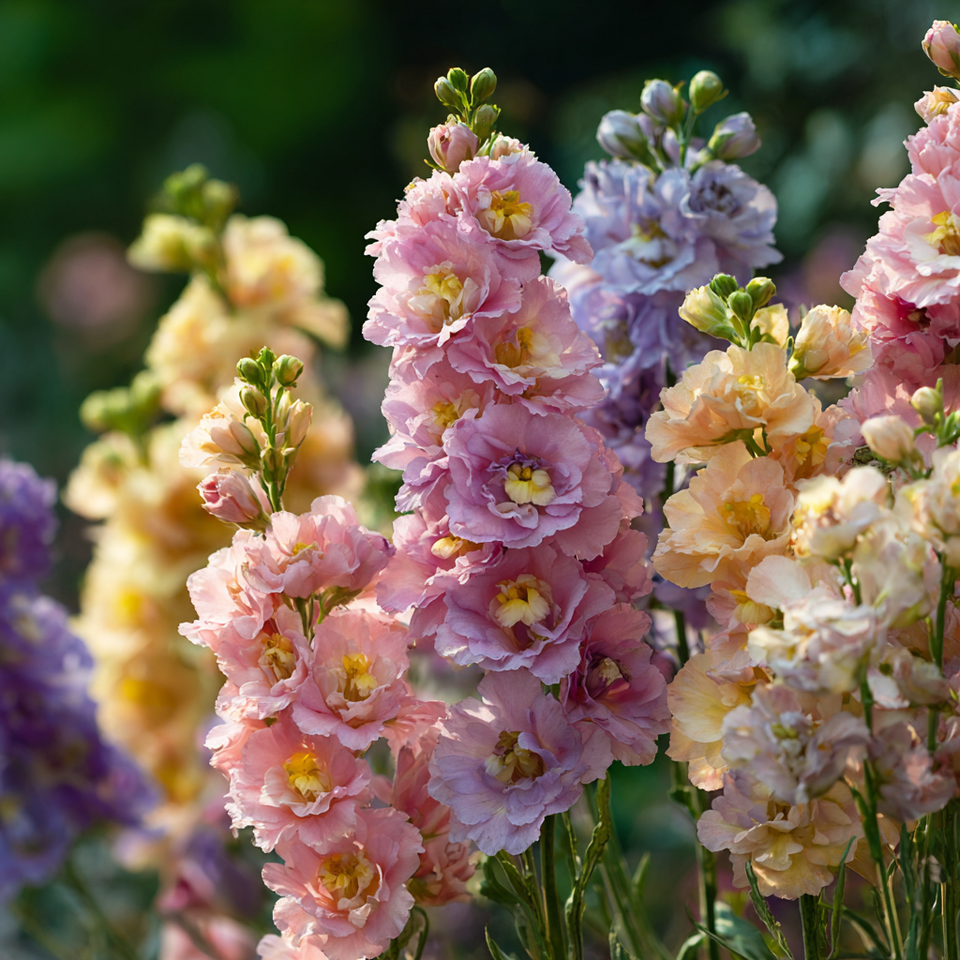 Pastel Mix Stock Flower 25 Seeds | Edible Flowers, Sweet-Scented Blooms ...
