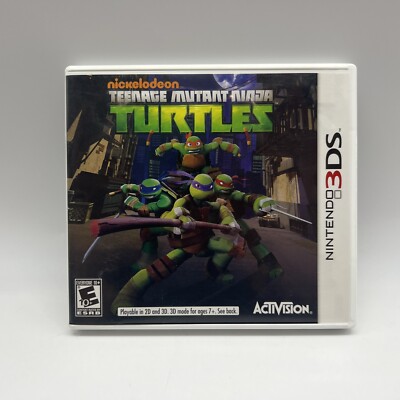 Teenage Mutant Ninja Turtles Nintendo 3DS TMNT Game and Case ...