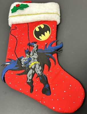 Vintage BATMAN Christmas Stocking DC Comics HARD-TO-FIND | eBay