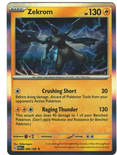 Zekrom 66/182 Paradox Rift Holo Rare Pokémon TCG | eBay