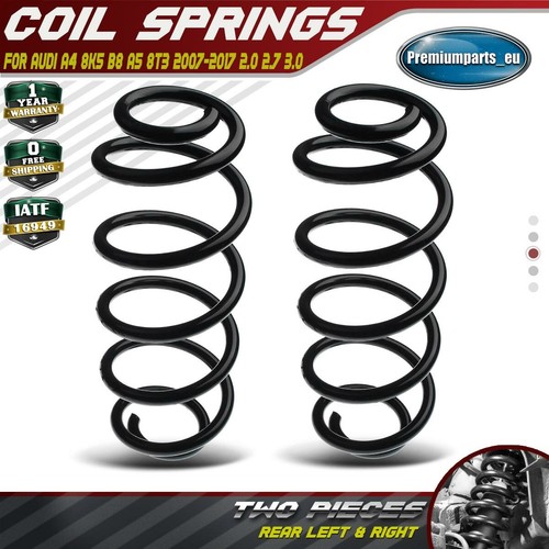 2x Coil Springs Rear Suspension for Audi A4 8K5 B8 A5 8T3 2007-2017 ...