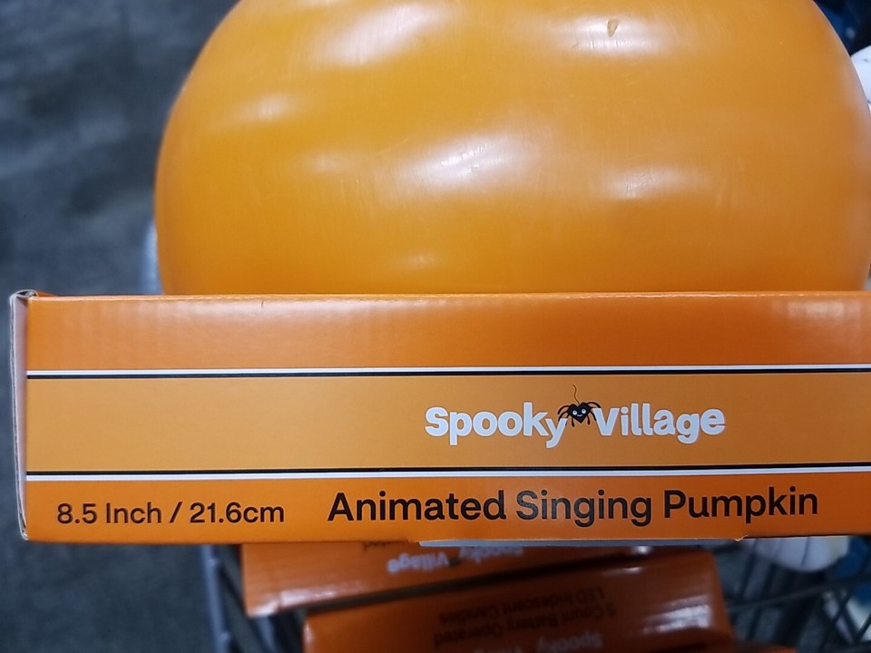 New Animated Projection Face Pumpkin Halloween Decorative Prop - Spooky ...