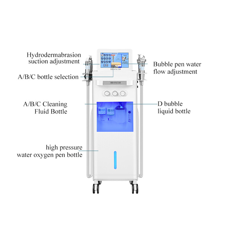 14IN1 Water Oxygen Facial Jet Peel Dermabrasion Machine Skin Rejuvenate ...