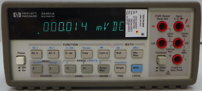 Agilent/HP 34401A 6.5 Digit Digital Multimeter Tested & Working #12 | eBay