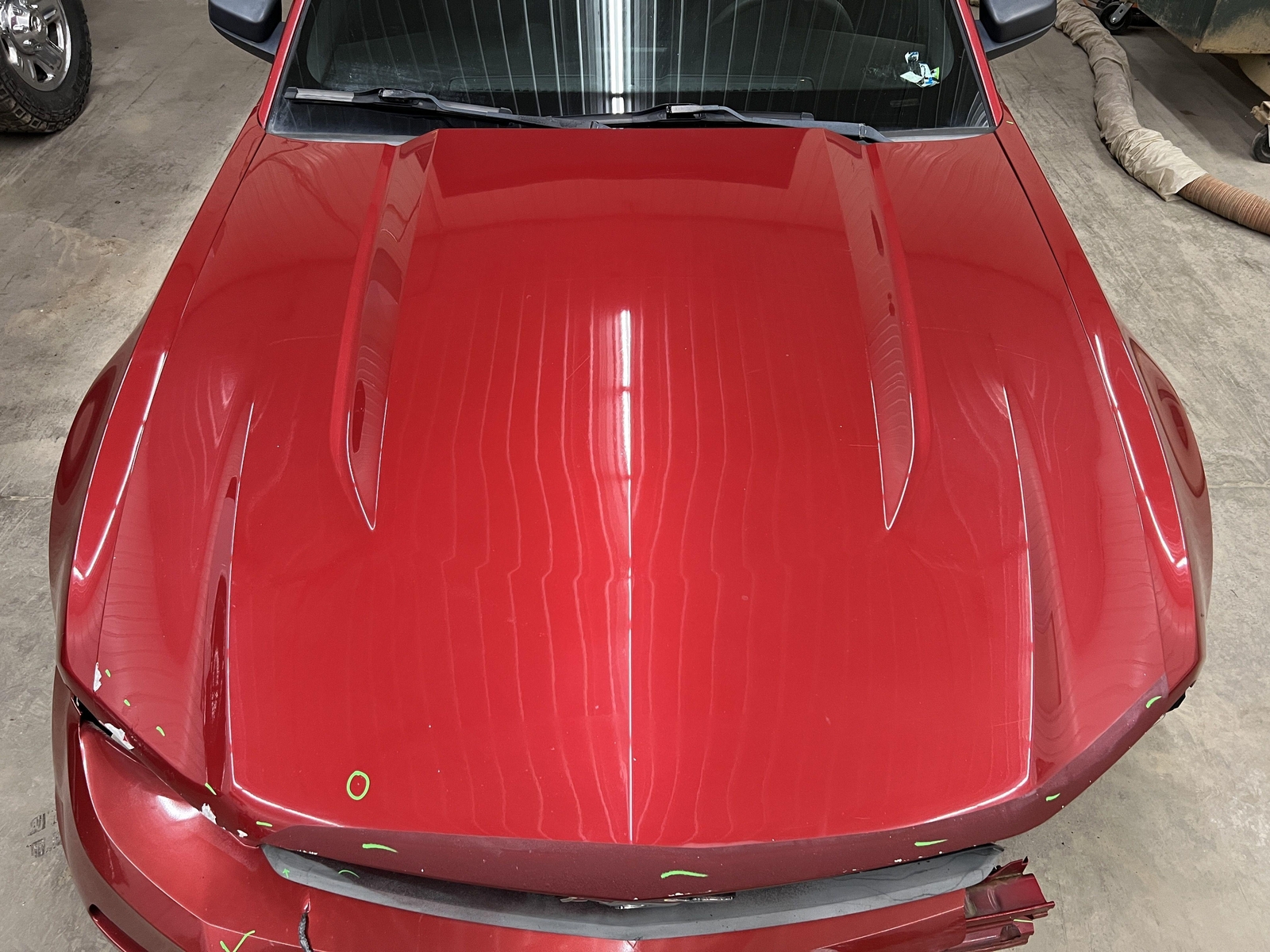 10-12 FORD MUSTANG FRONT HOOD PANEL BONNET RED CANDY PAINT U6 | eBay