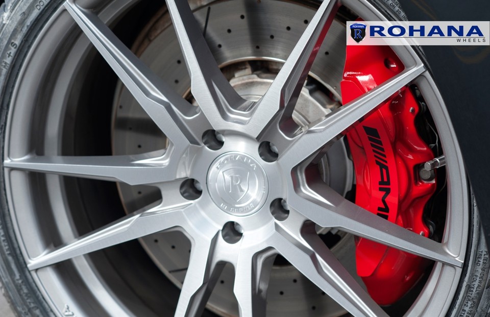 22” ROHANA RF2 BRUSHED TITANIUM CONCAVE WHEELS MERCEDES W222 S550 S560 ...