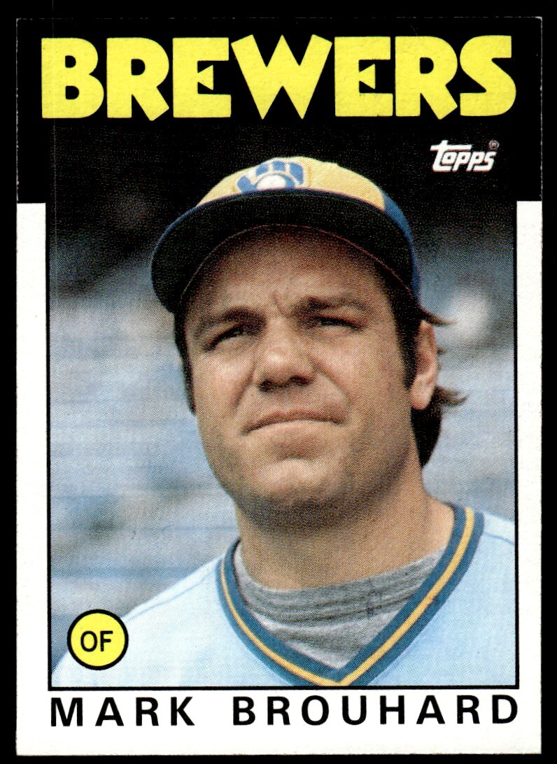 1986 Topps Baseball Card Mark Brouhard A Milwaukee Brewers #473 | eBay