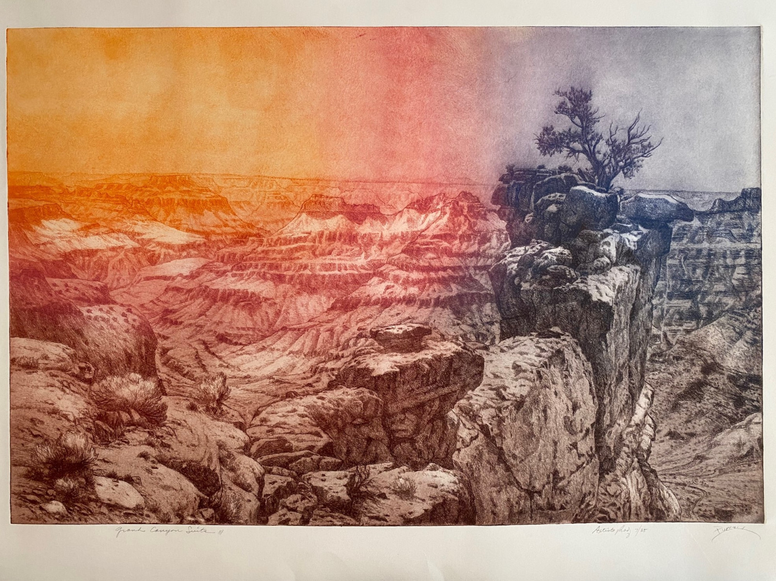 Roy Purcell Grand Canyon Suite III Huge Rare Numbered Artist Proof ...