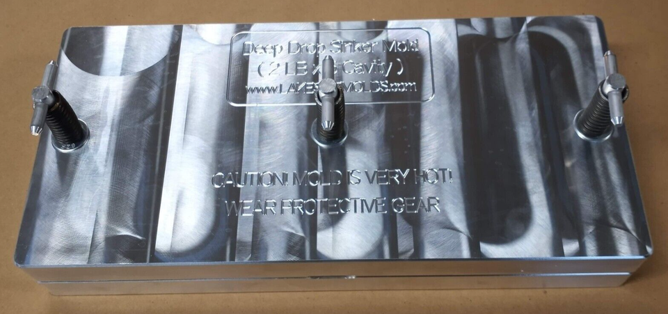 Cod Sinker / Deep Drop Weight Mold 2 LB ( 6 Cavity ) Aluminum CNC | eBay