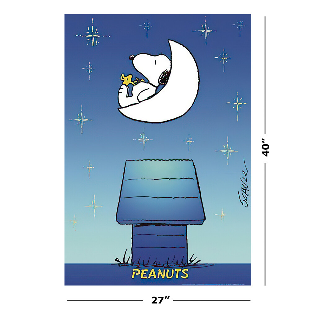 Peanuts - Glow In The Dark - TV Poster / Print (Snoopy Sleeping On Moon ...