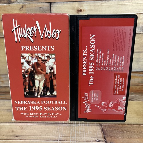 Nebraska Football The 1995 Season VHS VCR Video Tape Used Husker Video ...