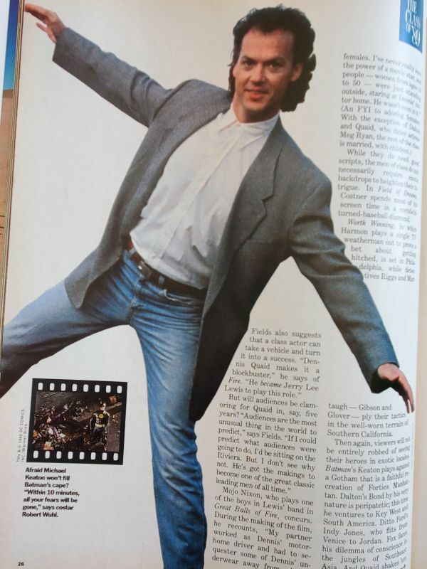 1989 US magazine MARK HARMON Madonna JERRY HALL Talisa Soto Kevin ...