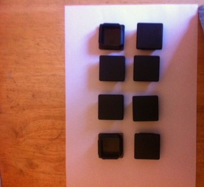 20 of 40mmx40mm Plastic End Caps for metal box section | eBay UK