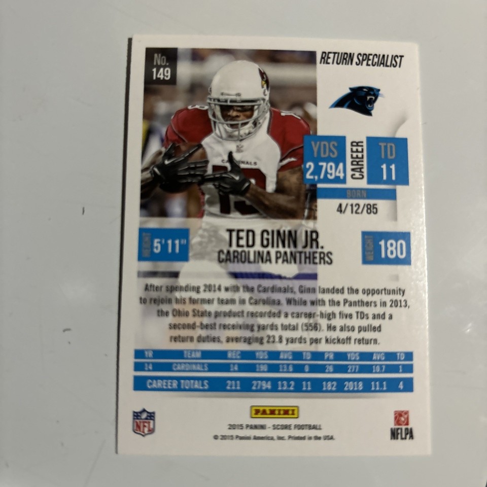 2015 Score - Ted Ginn Jr. #149 | eBay