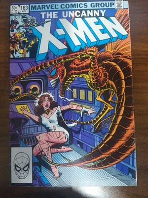 Uncanny X-Men #163 (1982) Marvel Bronze Age Brood Saga Kitty Pryde Key ...