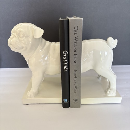 Three Hands Corporation Pug Bookends Home Decor 8 Long X 8 Inch Tall ...