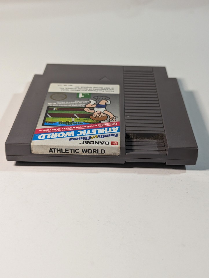 Bandai Family Fun Fitness Athletic World (Nintendo, NES) 5 screw game ...