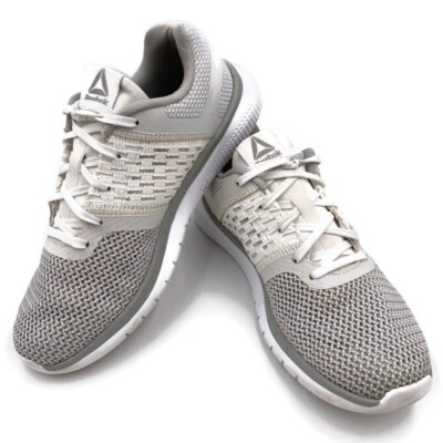 Reebok PT Prime Runner Womens 7.5 US Athletic Shoes White Lace Up Mesh ...