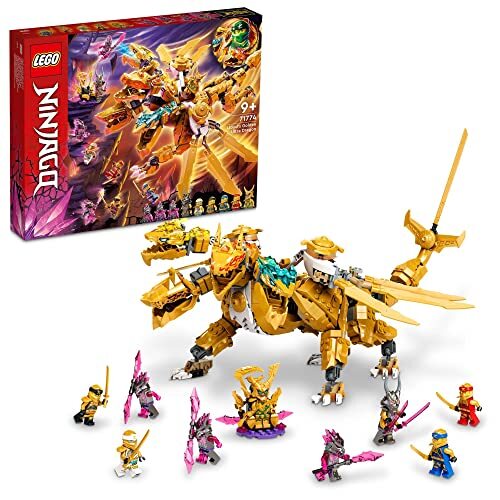 LEGO Ninjago 71774 Lloyd Golden Ultra Dragon Toy Block 673419355377 ...