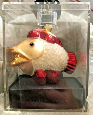 Christmas ornament Glass Fish Bethlehem glass | eBay