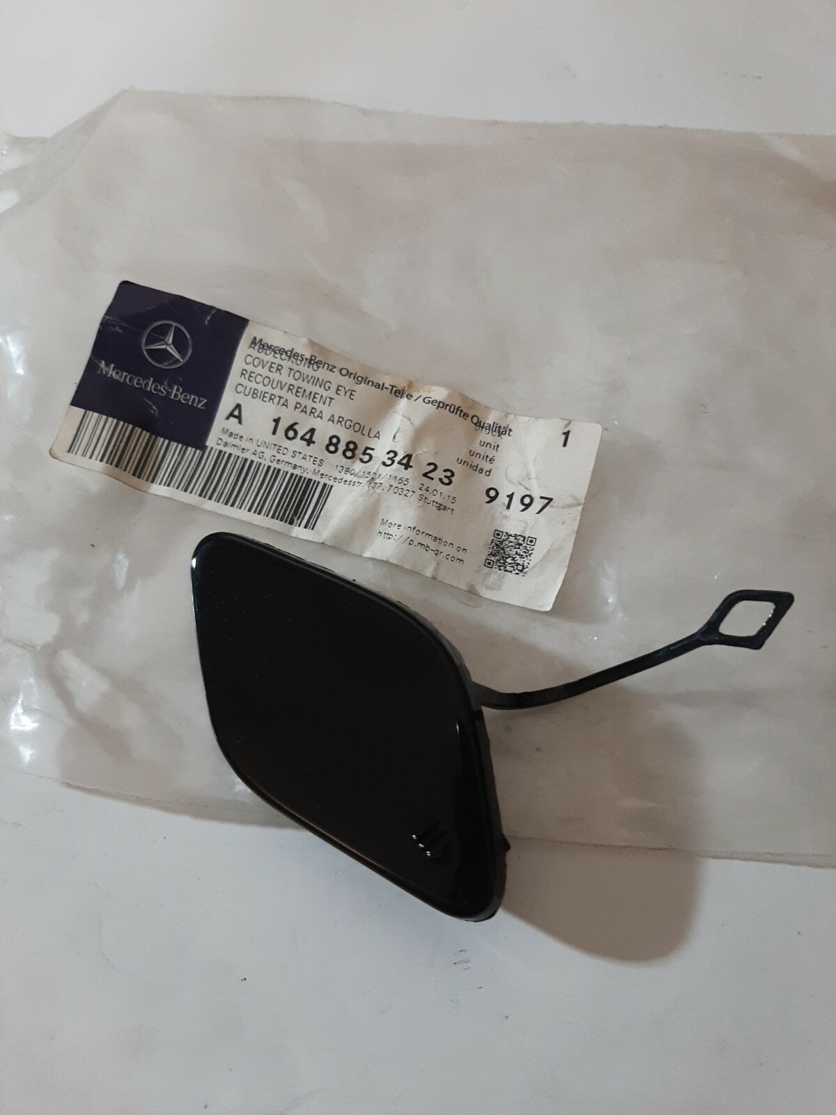 MERCEDES W164 ML TAPPO GANCIO TRAINO PARAURTI ANTERIORE OEM A1648853423 ...