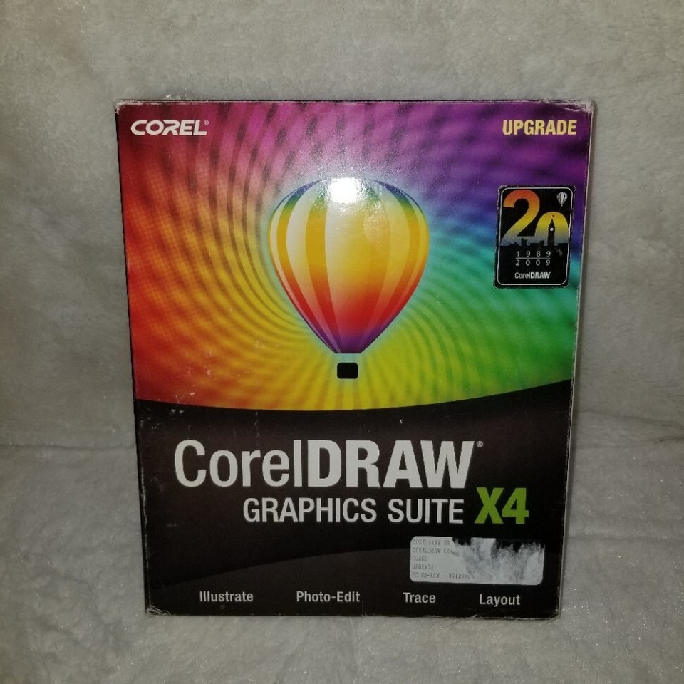 Corel CorelDRAW Graphics Suite X4 Upgrade 2008 Big Box With All Manuals ...