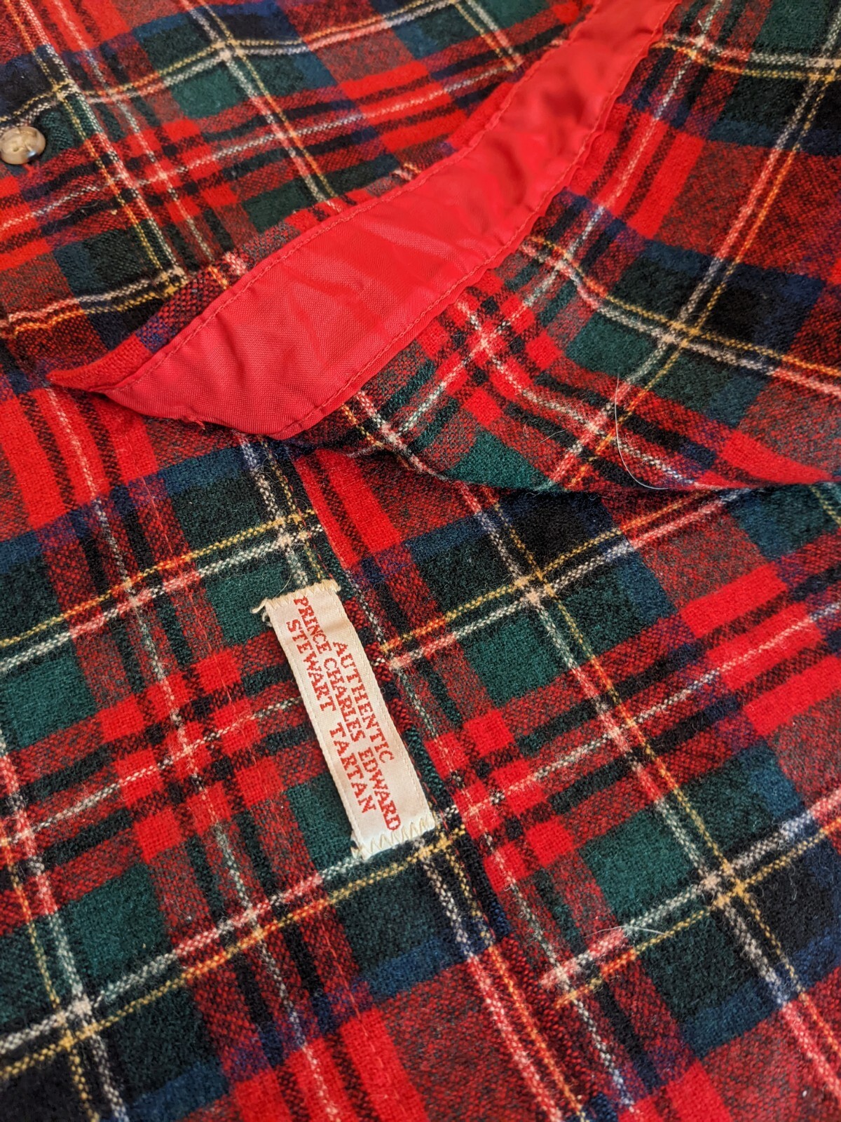 vintage prince Charles Edwards Stewart tartan pendlet… - Gem