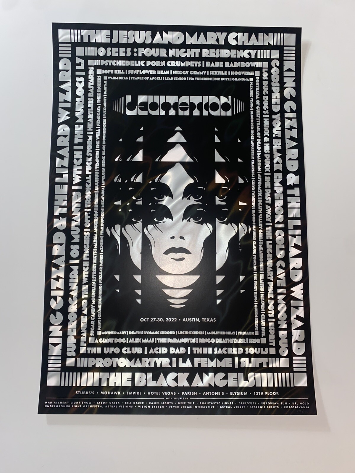 King Gizzard & The Lizard Wizard Poster Levitation Austin TX Official ...