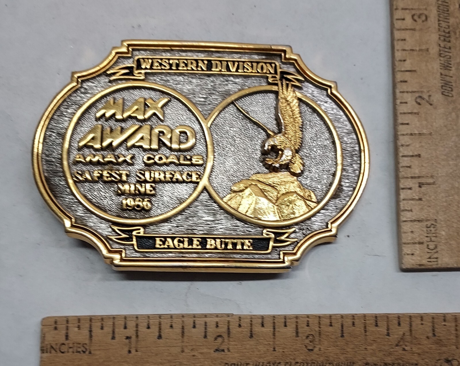 1986 MAX AWARD AMAX COAL'S SAFEST SURFACE MINE - #d b… - Gem