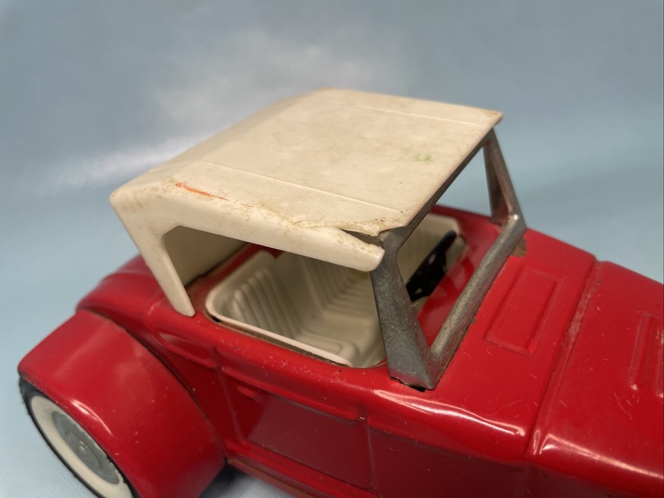 Vintage Nylint Ford Red Hot Rod Jalopy Roadster Coupe Car Pressed Steel ...