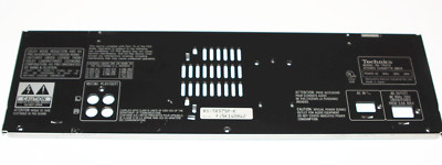Rear Case Cover Input Back Metal Panel Technics RS-TR575 Dual Cassette ...