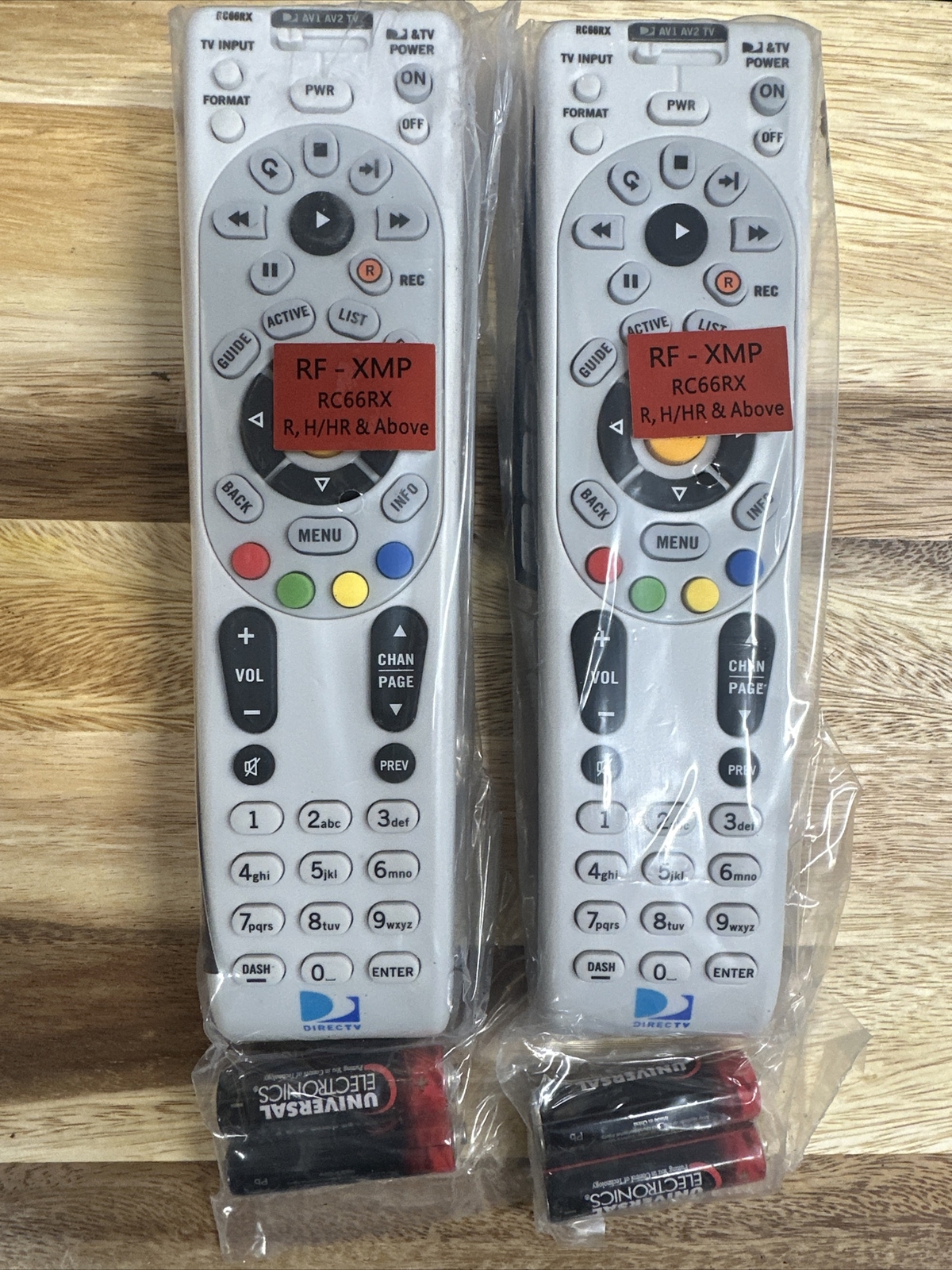 BRANDNEW!! 2 Pack - DIRECTV RC66RX RF Remote Controls W/Batteries DTV ...