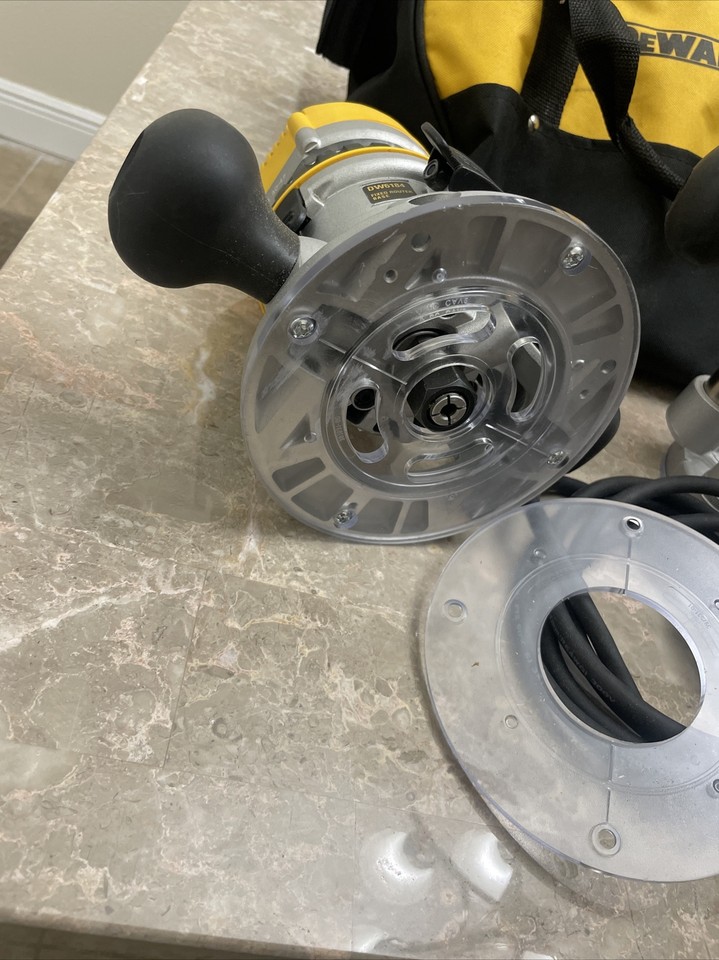 DEWALT - DW618PKB - 2-1/4 HP Fixed Base + Plunge Router Combo Kit | eBay