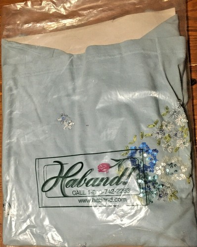 NEW Haband brand Light Blue Short Sleeve Shirt w/ flowers Women's 3X ...