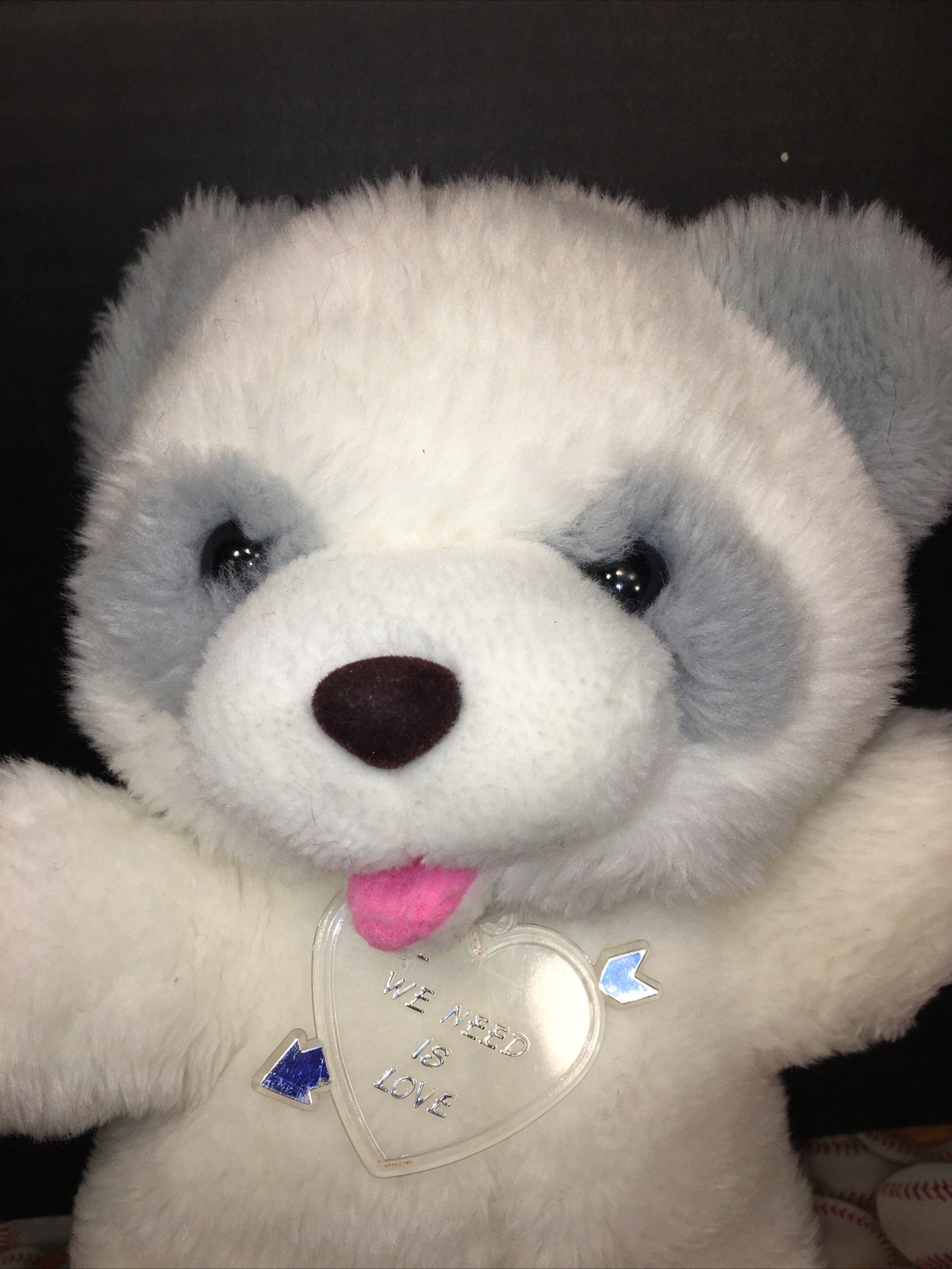 Vintage-13” Dan Dee Panda Bear White Brown Eyes Ears Plush All We Need ...