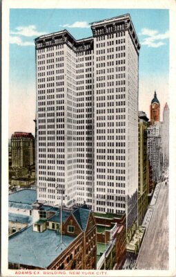 Adams Express Building New Your City Old Postcard Unused Free Shipping ...