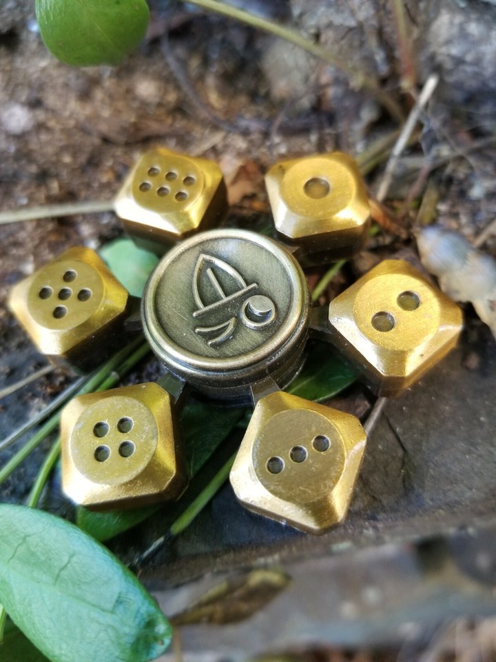 Craps Dice Metal Hand Fidget Spinner Bones, Casino, Good Luck Adult ...