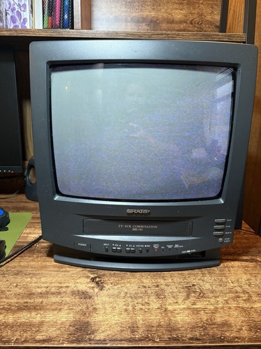 SHARP 13" Color TV VCR Combo 13VT-J100 VHS Player Recorder No Remote | eBay