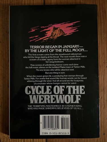 Cycle of the Werewolf (1985 Signet, 1st Print) by Stephen King & Berni ...