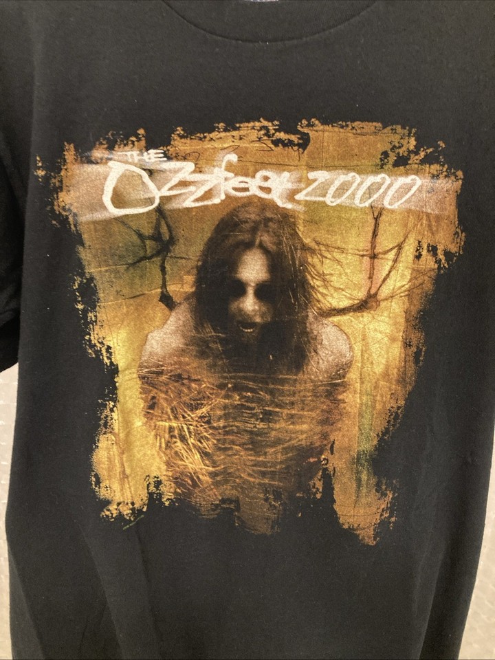 VTG Ozzfest 2000 T-Shirt Ozzy Osborne Pantera Ministry Disturbed All ...
