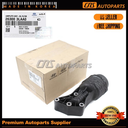 Genuine Oil Filter Housing for 16-25 Genesis Kia 3.3 3.8 26300-3LAA0 ...