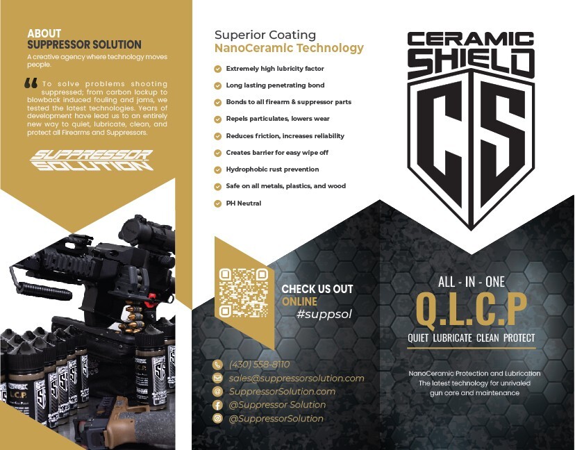 Ceramic Shield - Ceramic based gun lubricant by Suppressor Solution 4oz ...