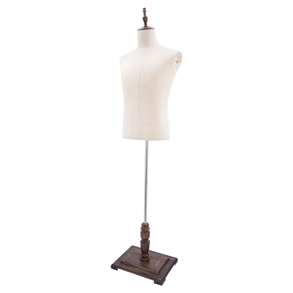 Male Tailors Dummy Tailor Bust White Fashion Students Mannequin Window ...