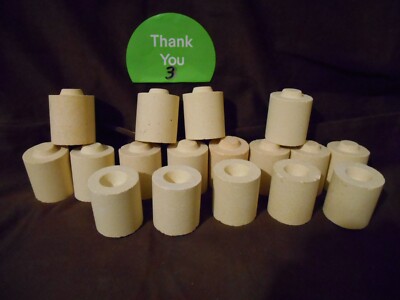 17 Pc Lot ( 1-1/2" Tall) Ceramic Kiln Shelf Supports Posts Round Set 3 ...