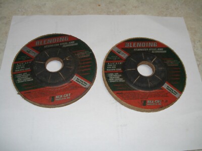 2 Rex-Cut Type 27, A36 GFX,4 1/2 X 7/8 Stainless & Aluminum Blending ...